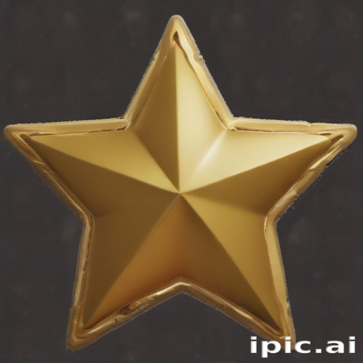 Shiny Golden Star Symbolizing Achievement and Excellence in Every Field