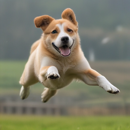 dog flying