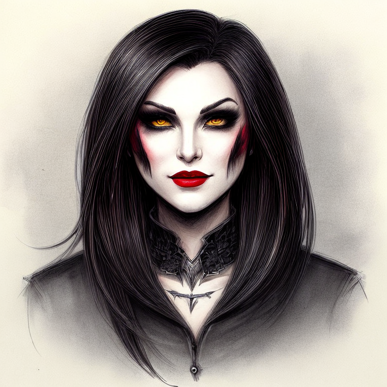 vamp beep vampire style base drawing