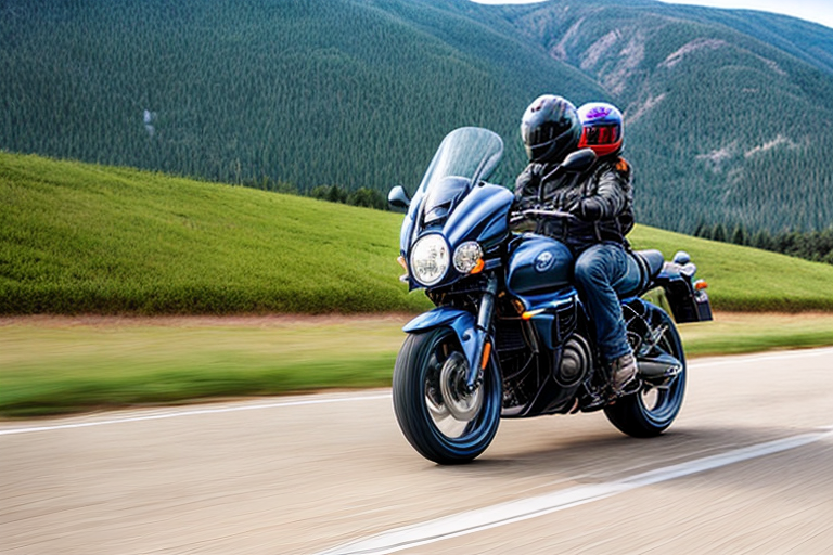 an elephant riding a motorcycle