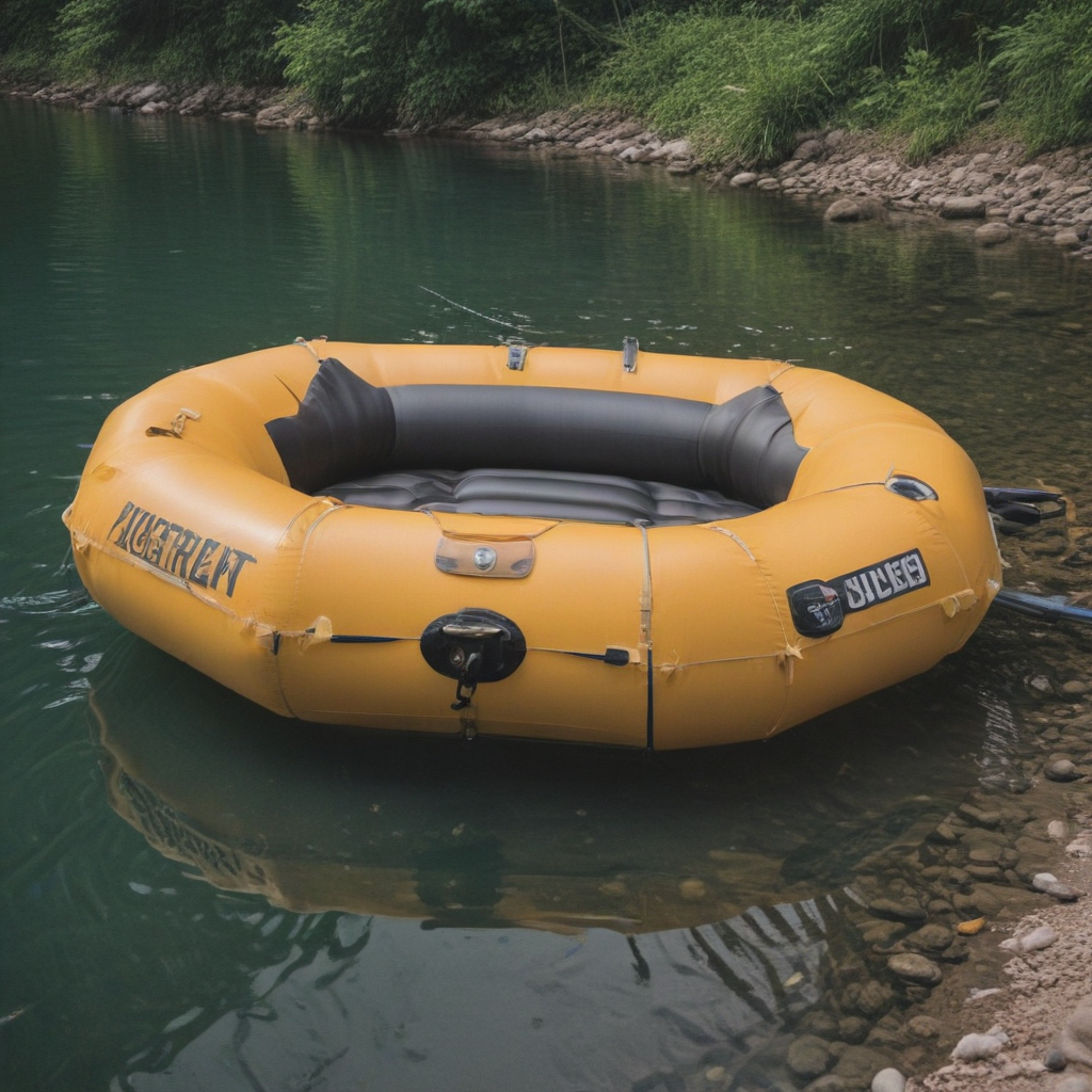 An inflatable raft
