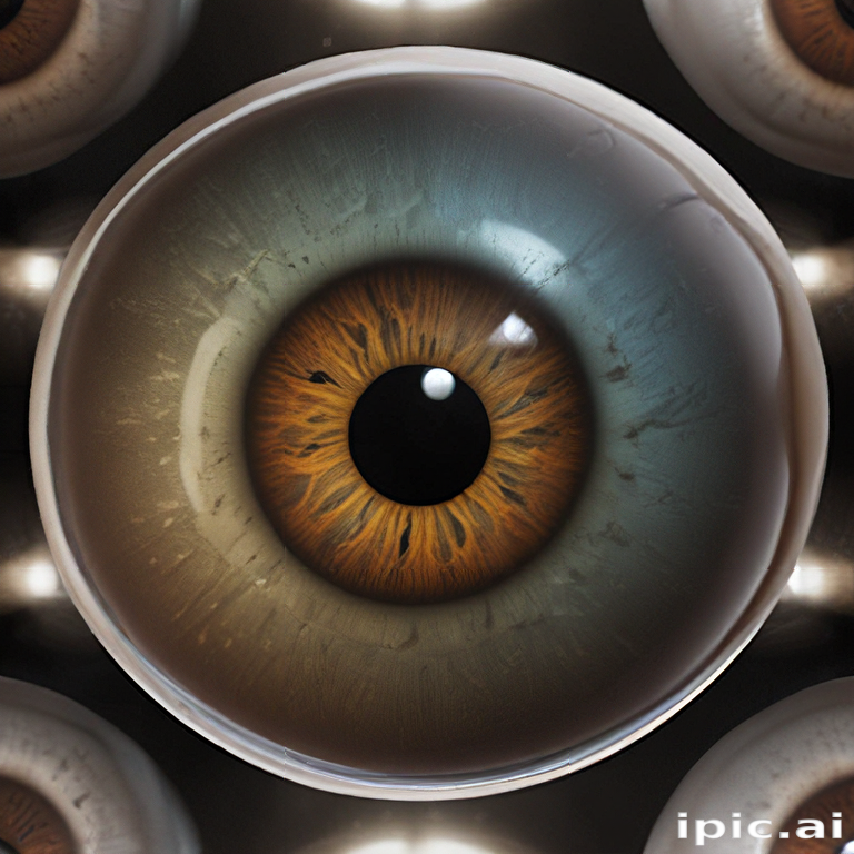 Close-Up View of a Realistic Human Eye with Intricate Details