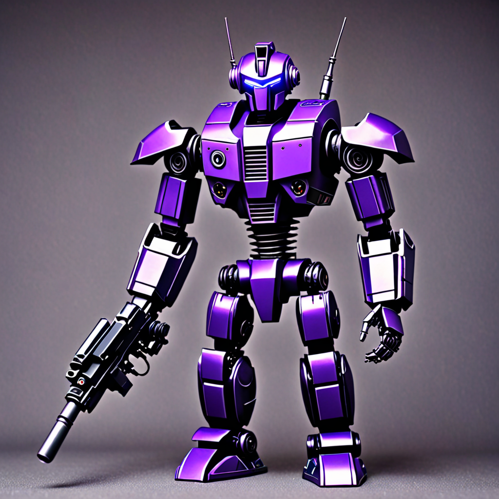 big purple evil robot