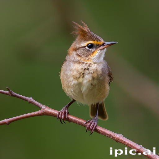 A Charming Bird Perched Gracefully on a Branch in Nature's Splendor.