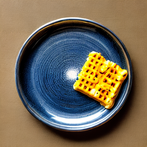 Poop And Corn On Waffle