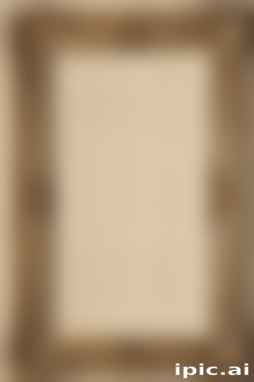 An Elegant Empty Frame Ready for a Beautiful Artwork Display