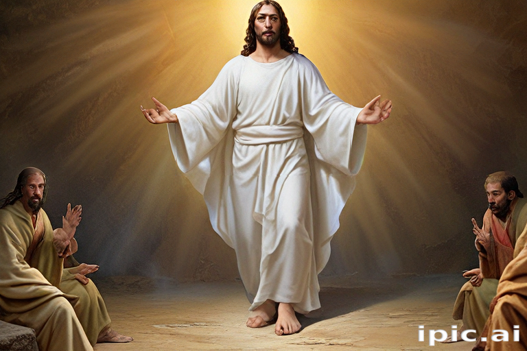 Jesus Christ Appearing to His Disciples in a Divine Light