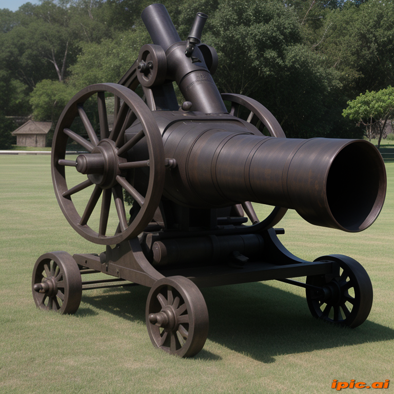 Ancient Artillery: A Detailed View of a Historic Cannon on Display