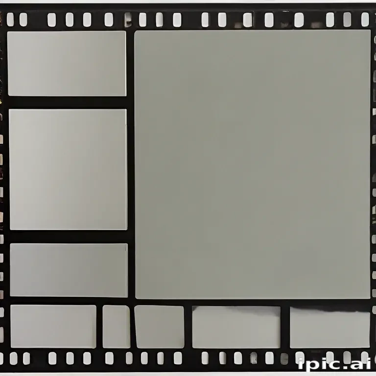 Blank Film Strip Template Ready for Your Creative Movie Project Ideas
