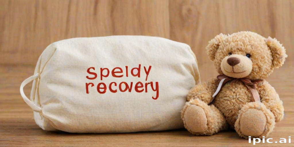 Cozy Teddy Bear and Soft Pillow for a Quick Recovery Journey