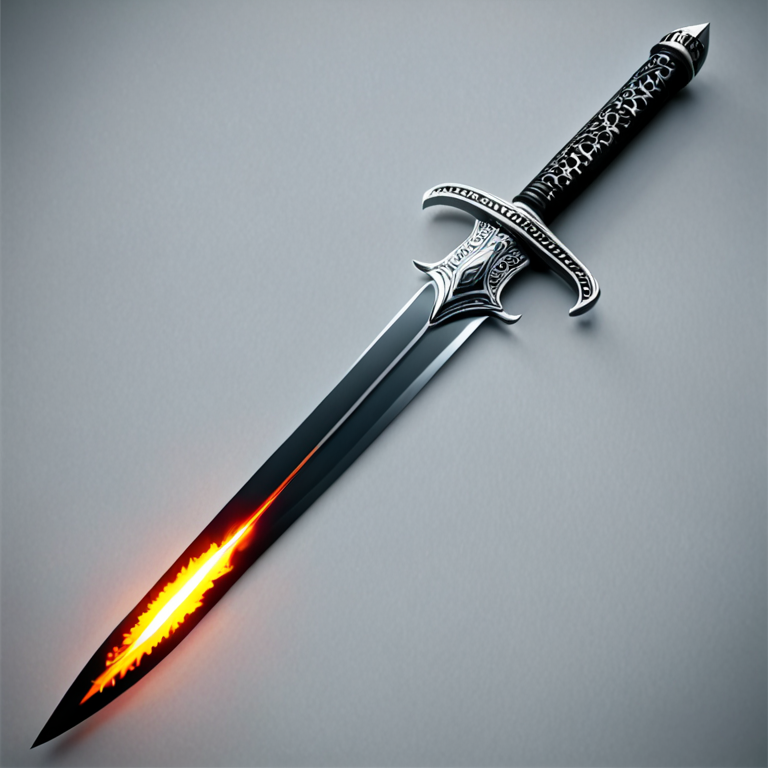 2 dagger with lighting and fire power