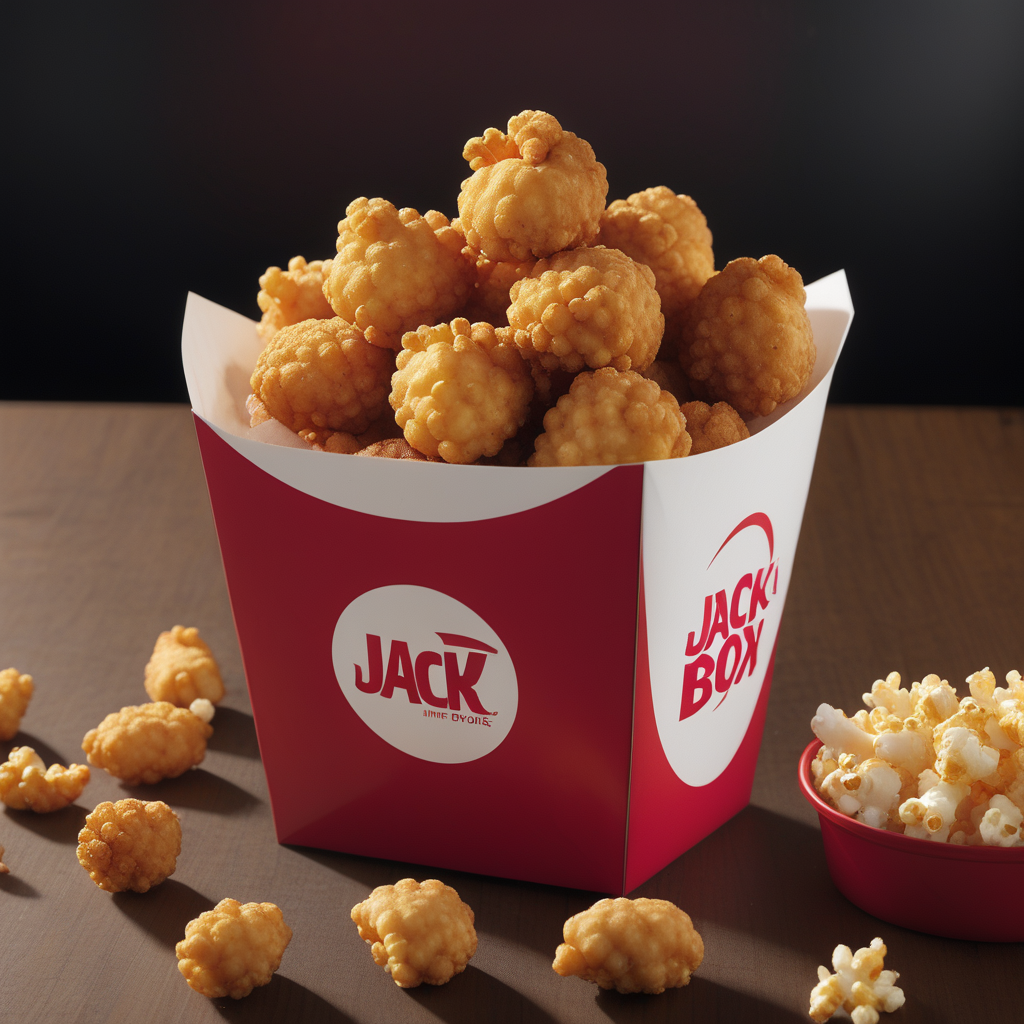 Deliciously Crunchy Jack in the Box Popcorn Chicken in a Takeout Container