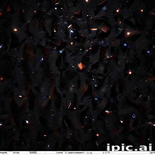 Abstract Composition of Dark Textures with Shimmering Light Reflections ...