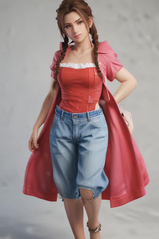 aerith Final Fantasy full body