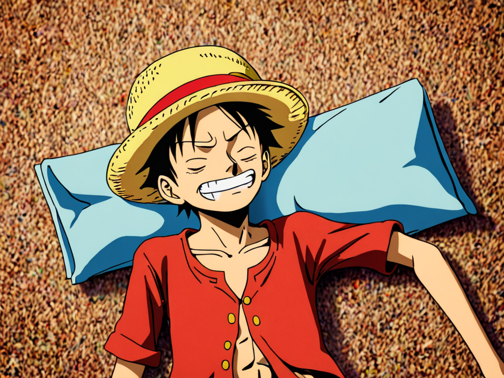 LUFFY SLEEPING WALLPAPER FOR MOBILE
