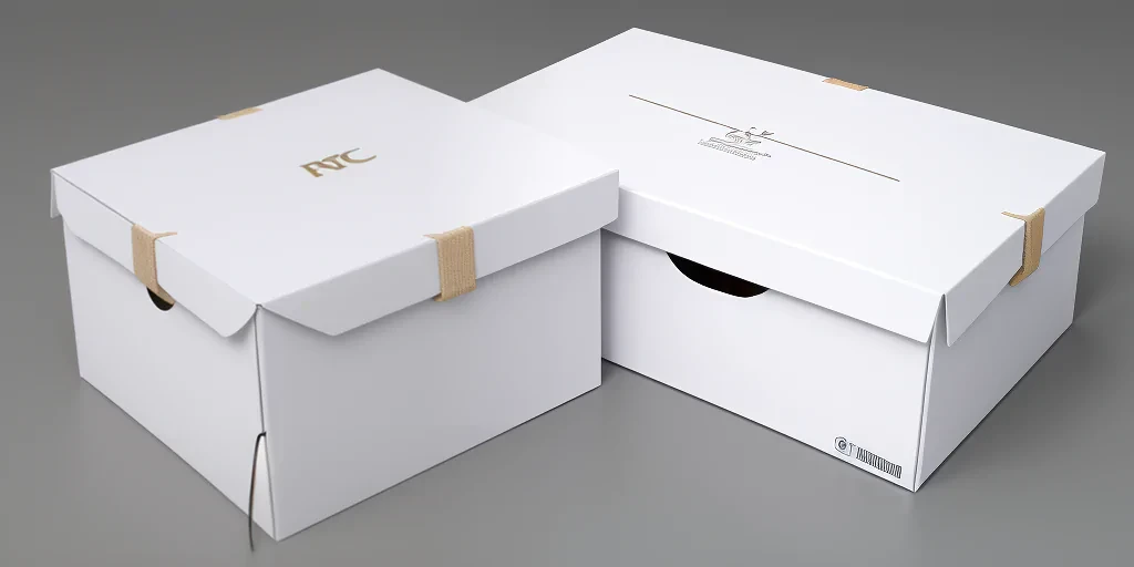 Elegant White Packaging Boxes with Stylish Closure for Various Uses