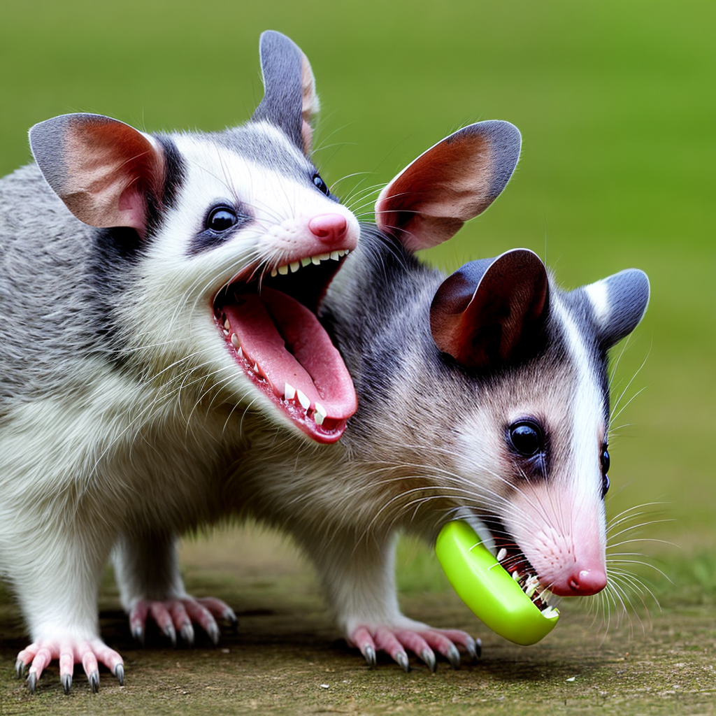 A possum doing dental work