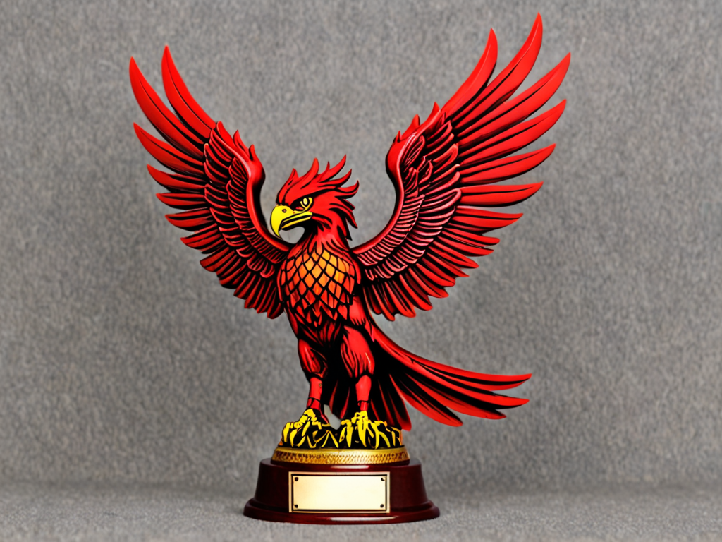 red fenix trophy 2d draw with outh back ground