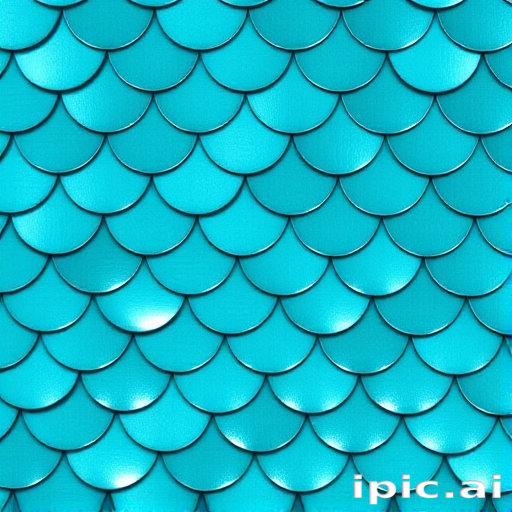 Vibrant Turquoise Scales Creating an Eye-Catching Aquatic Texture ...
