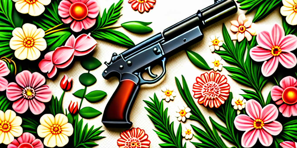 Weapons and flowers
