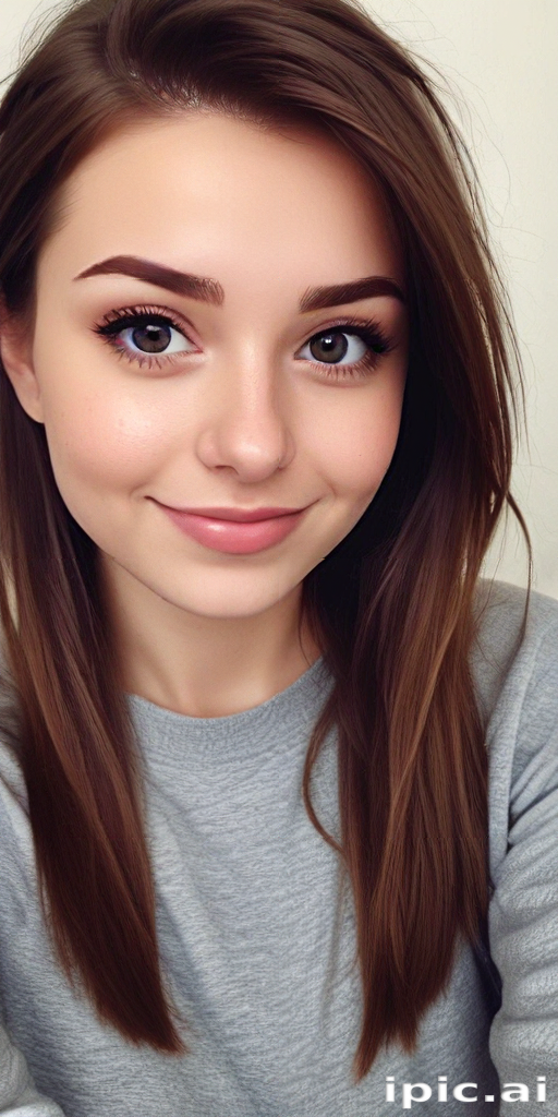 A Bright and Cheerful Young Woman Smiling in a Cozy Setting.