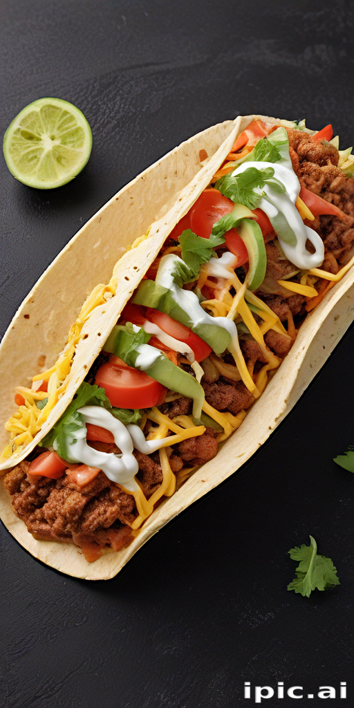 Deliciously Loaded Tacos Filled with Savory Ingredients and Fresh Toppings