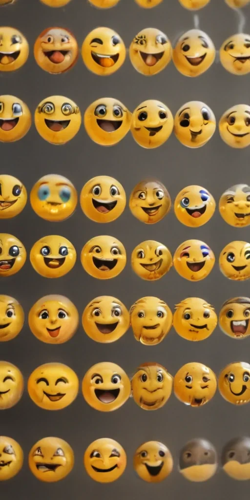 A Colorful Array of Diverse Emoji Faces Displaying Various Emotions and ...