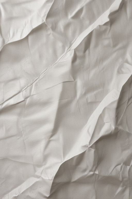 Textured Creases and Folds of Wrinkled Paper in Soft Neutral Tones.