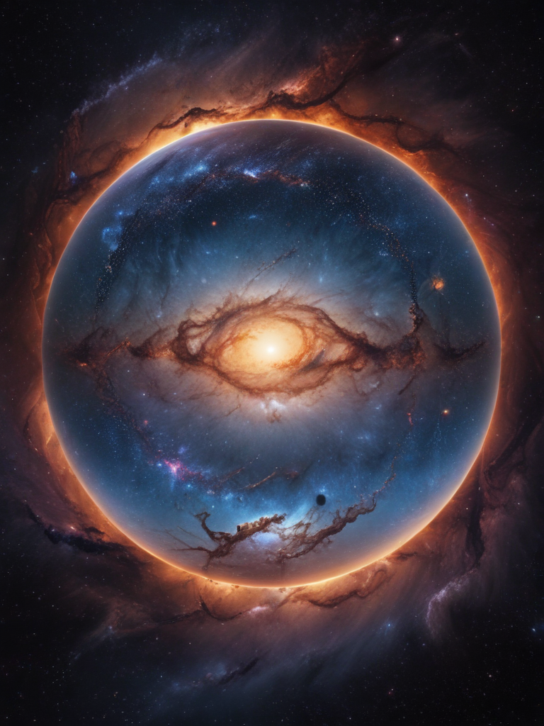 Celestial Vision: A Cosmic Eye Observing the Universe's Mysteries and ...