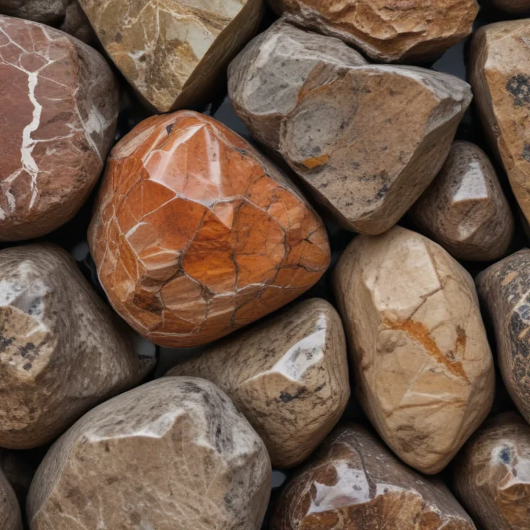 Beautifully Polished Natural Stones Displaying a Variety of Earthy ...