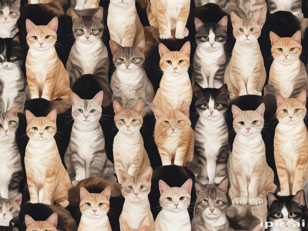 A Colorful Array of Cats Displaying Unique Patterns and Personalities ...