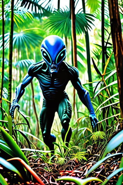 aliens atack on jungle