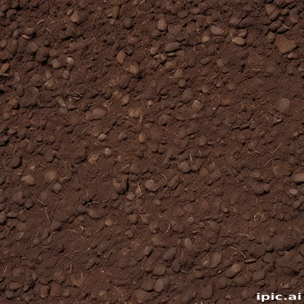 Rich, Dark Soil Texture Perfect for Gardening and Agricultural Use