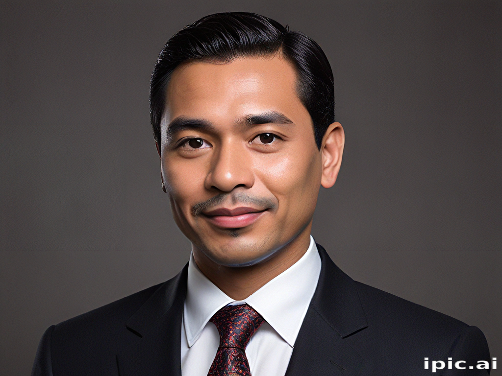 Professional Portrait of a Confident Businessman in Formal Attire.