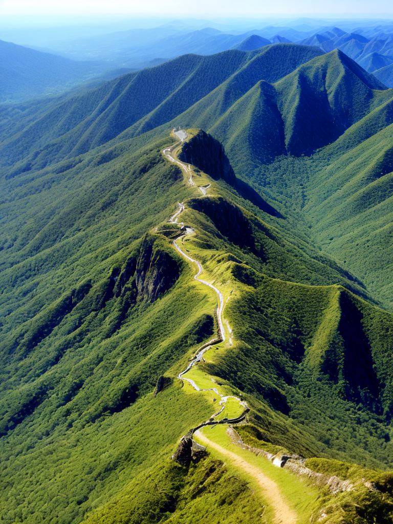 dragon etched on a mountain.