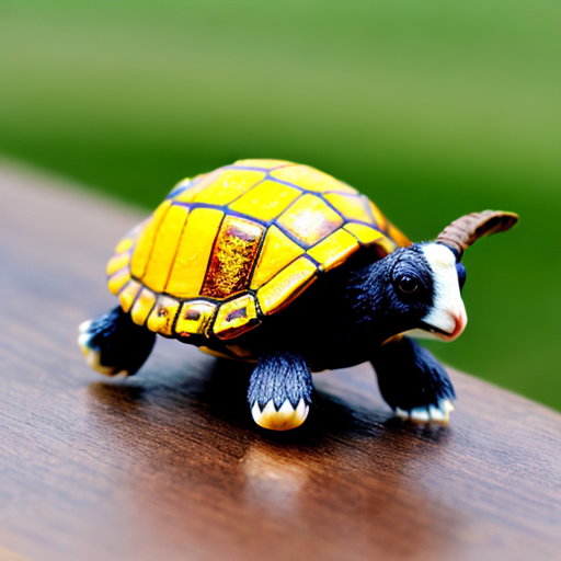 orange turtle goat