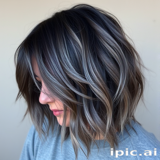 Stylish Wavy Bob Haircut with Subtle Highlights for a Chic Look