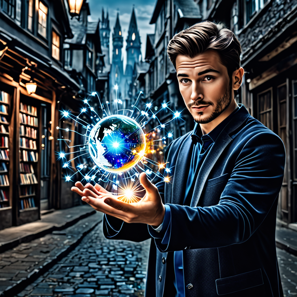 a world where magic and technology coexist.