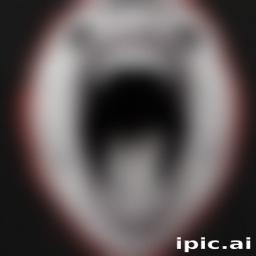 Abstract Representation of a Distorted Face Emitting a Silent Scream