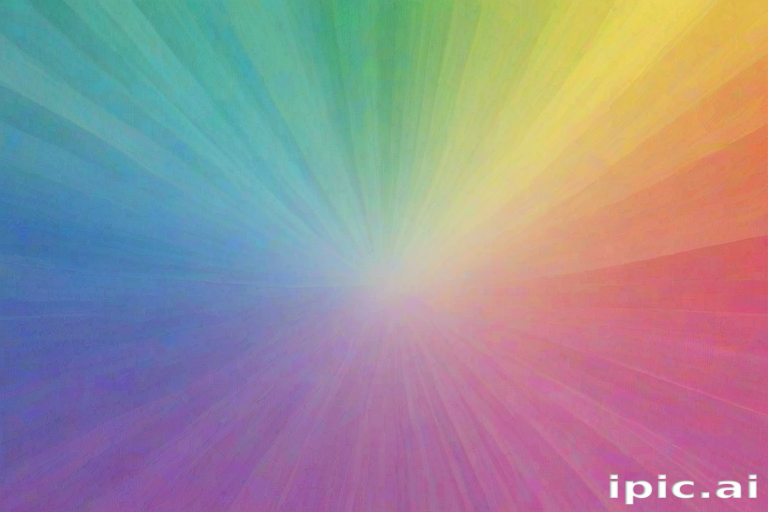 Vibrant Rainbow Colors Blending Together in a Soft, Dreamy Background