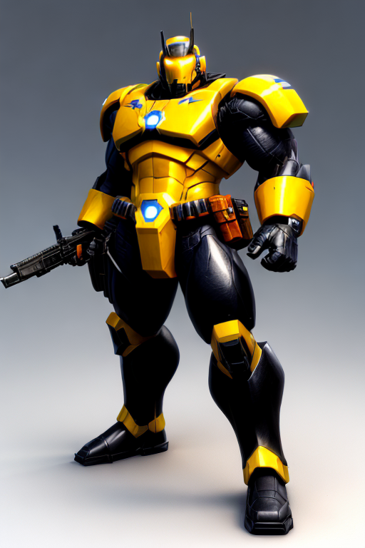 Front view of heavy weapons guy