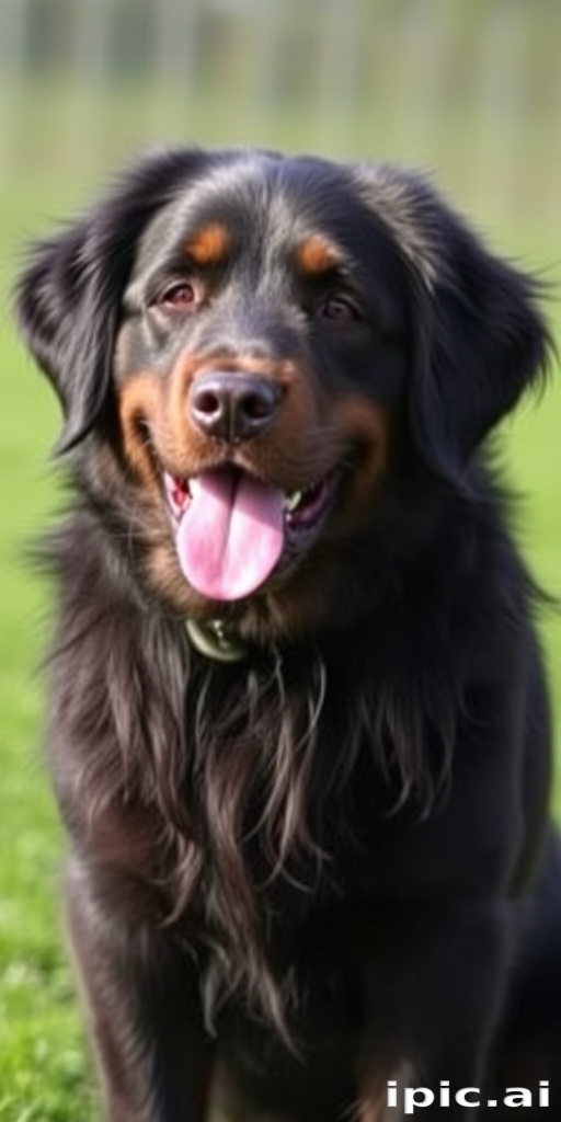 A Happy Dog Enjoying a Beautiful Day Outdoors in the Park.