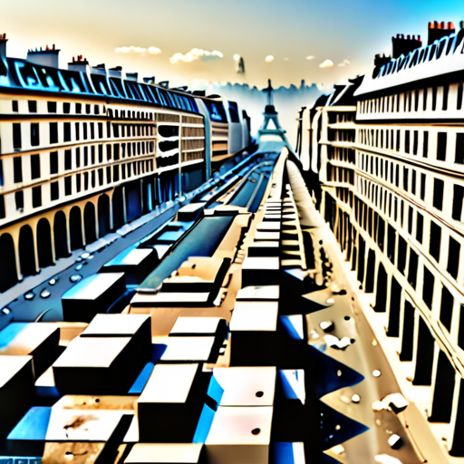 realistic destroyed Paris in future