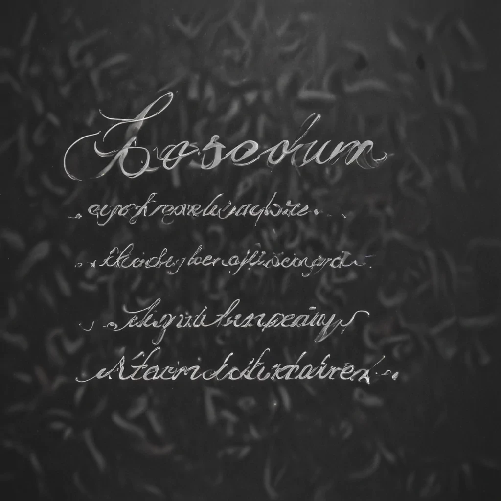 Elegant Calligraphy Artwork Featuring Artistic Flourishes and Intricate ...