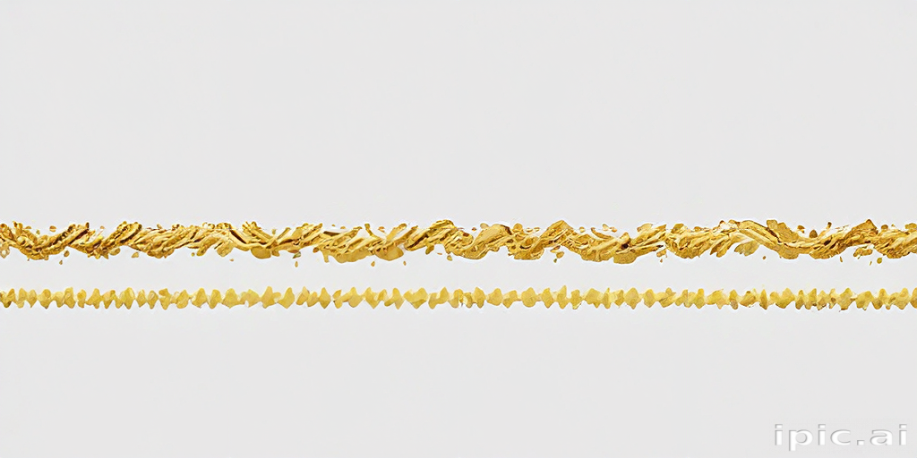 Intricate Patterns of Shimmering Gold Lines Against a Pure White Background