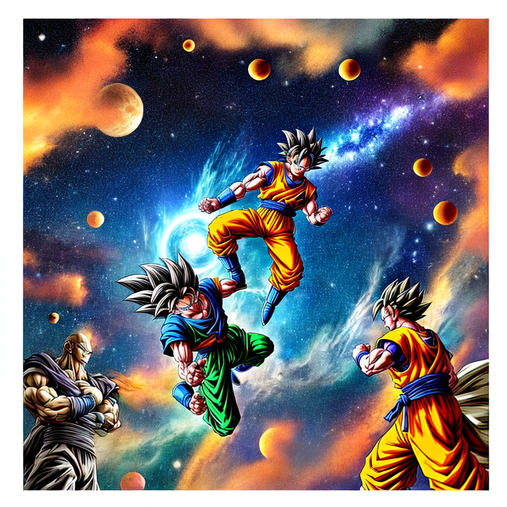 dragon ball with the universe in artistic mode
