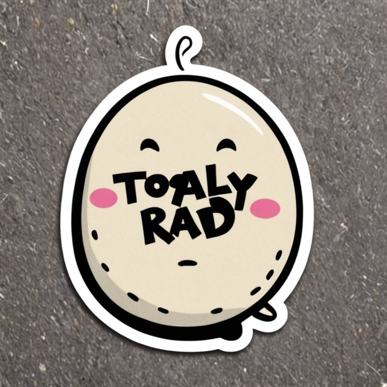 totally rad sticker