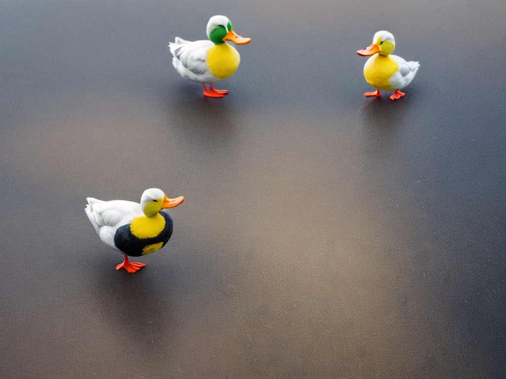 cartoon duck with human body