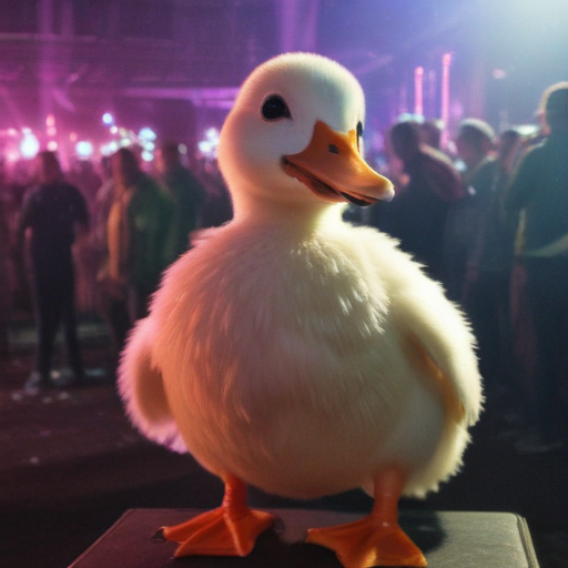 Duck at a rave