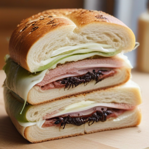 Sandwich with spiders inside